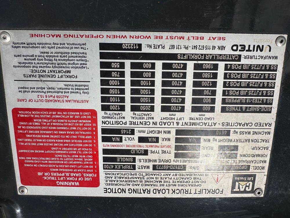 Caterpillar GP25NT - Queensland Forklifts