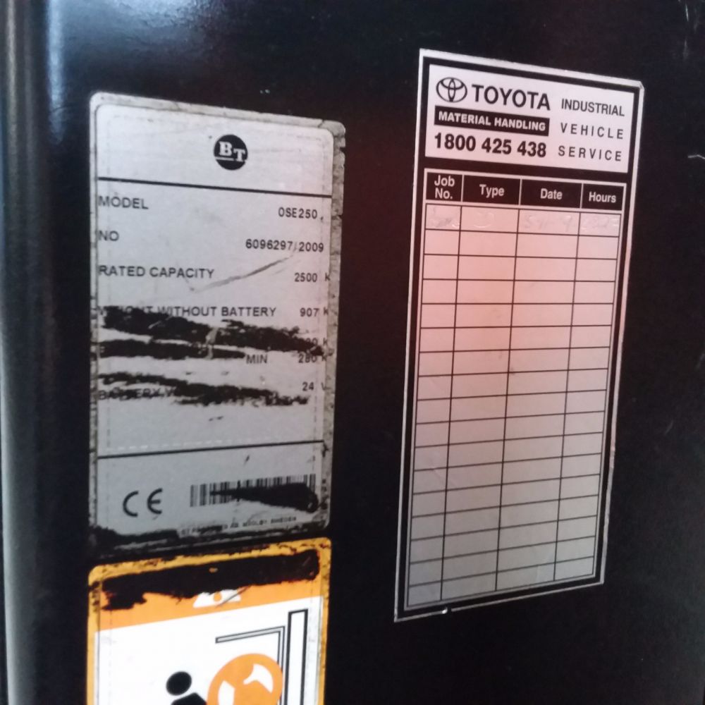 BT OSE250 - Queensland Forklifts