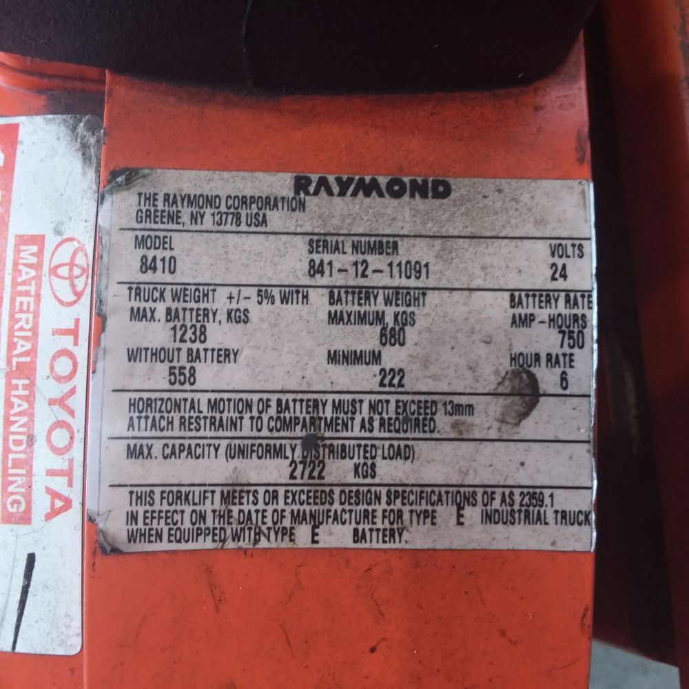 Raymond 8400 - Queensland Forklifts